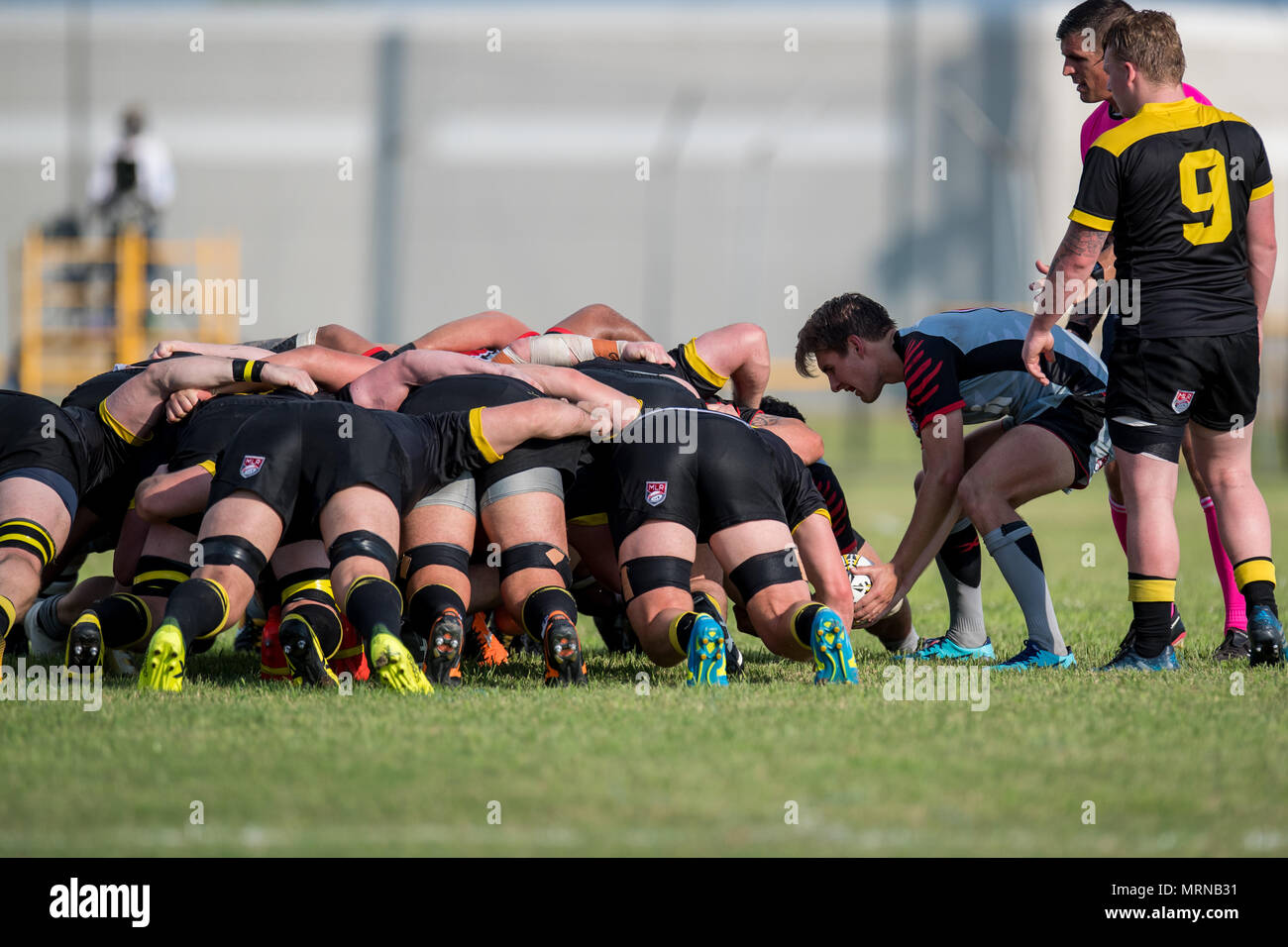 Rugby league scrum hi-res stock photography and images - Alamy