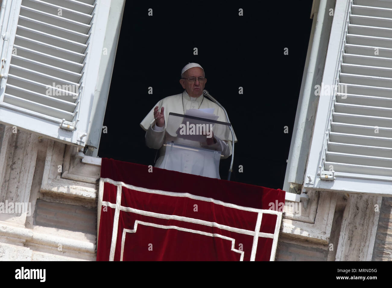 May 27 2018 - Vatican City State (Holy See) POPE FRANCIS delivers ...