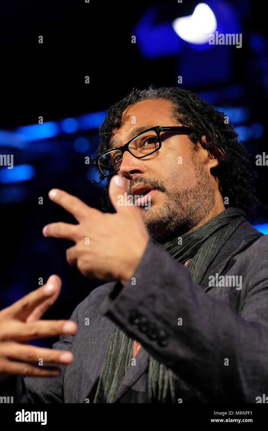 Hay Festival, Hay on Wye, UK - May 2018 - David Olusoga historian ...