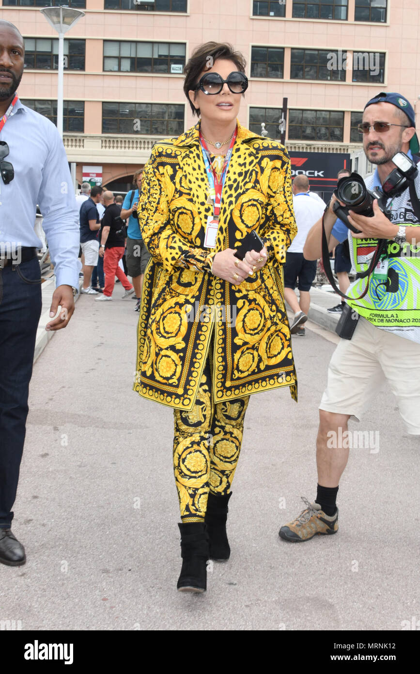Monaco, Montecarlo 27.05.2018 Kris Jenner at the Monte-Carlo F1 Grand ...