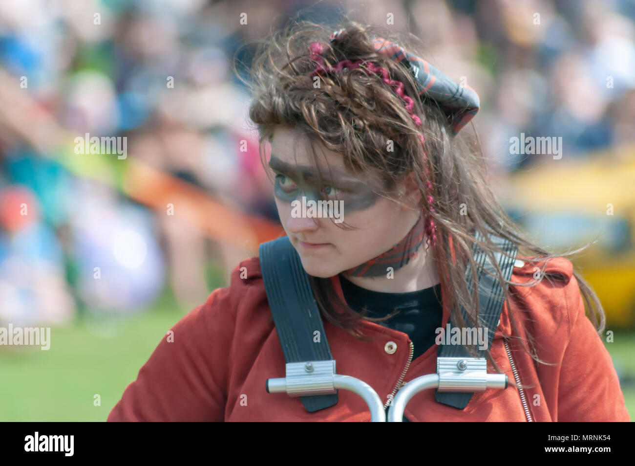 Glasgow , Scotland, UK. 27th May, 2018. Female musician at the ...