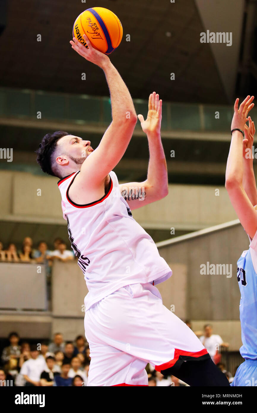 Tokyo Metropolitan Gymnasium, Tokyo, Japan. 27th May, 2018. Luke Evans ...