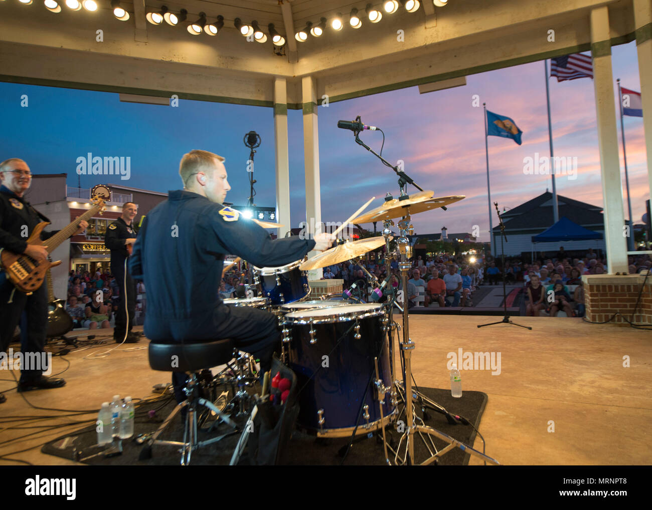 Max Impact, the premier rock band of the U.S. Air Force, performs a ...
