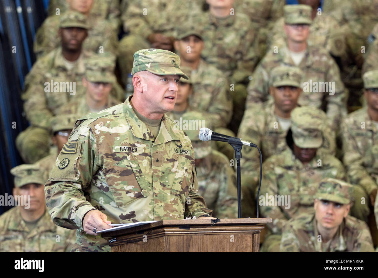 Brig. Gen. Robert Harter, commanding general of the 316th Sustainment ...