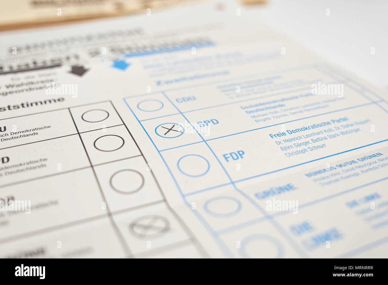 Ballot paper cross hi-res stock photography and images - Alamy