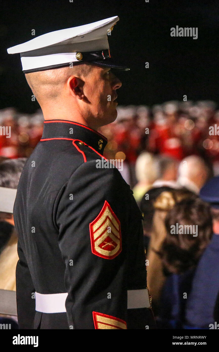 Staff Sgt. Douglas Pearson, parade staff member, Marine Barracks ...