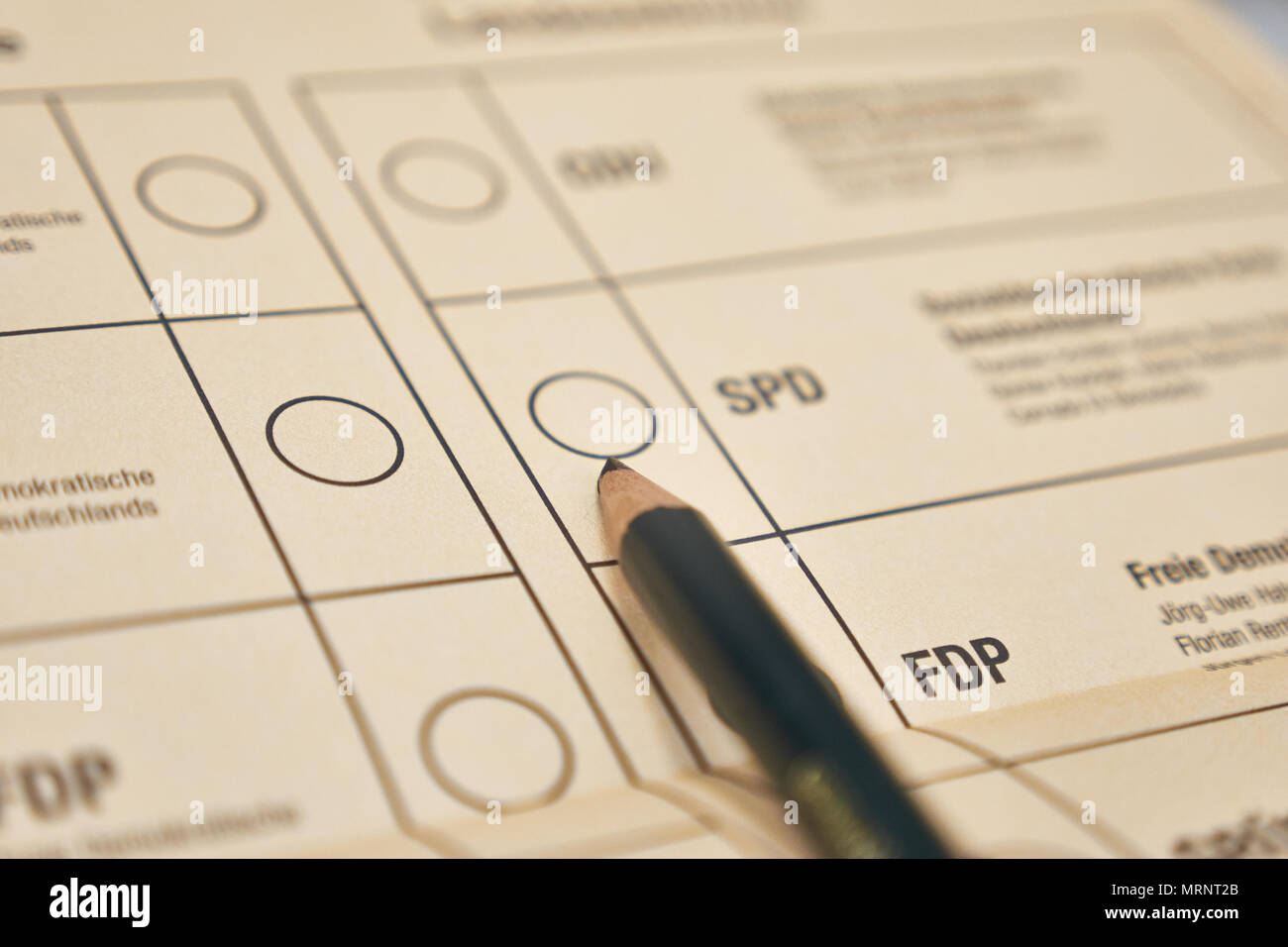Ballot pencil hi-res stock photography and images - Alamy