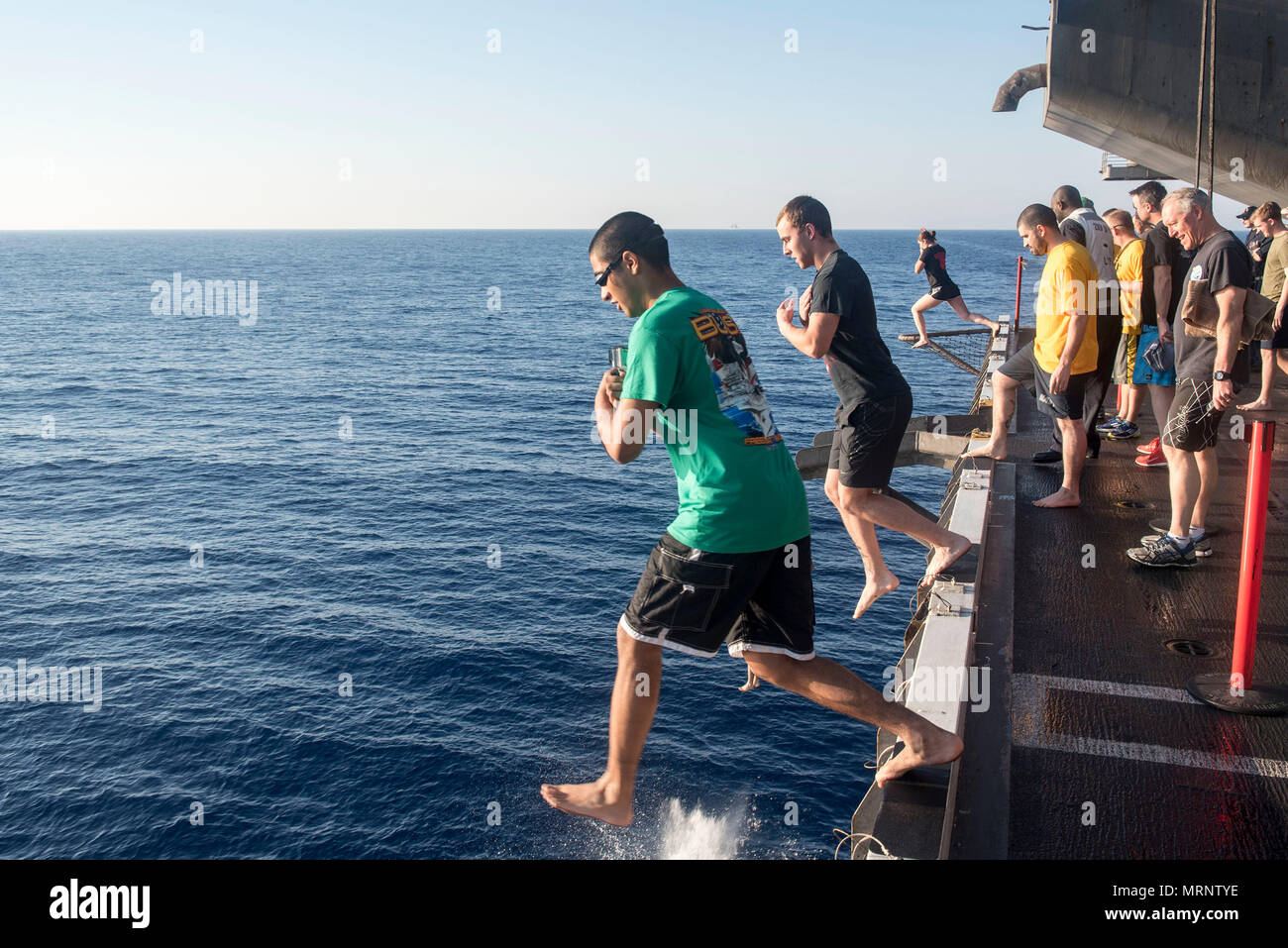 170623-N-FE442-003 MEDITERRANEAN SEA (June 23, 2017) Sailors ...