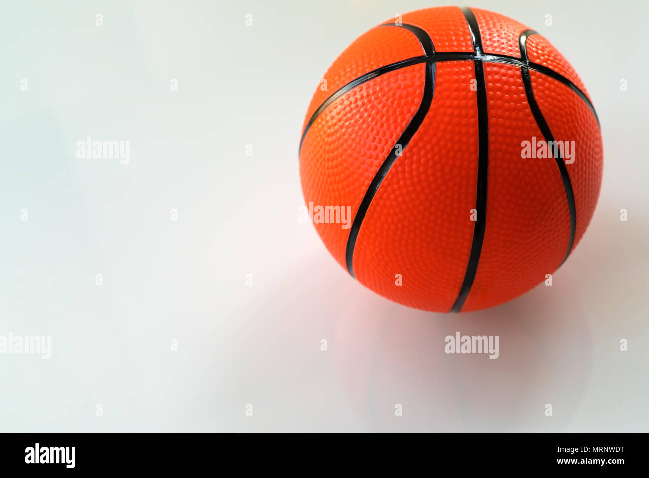Basketball on white background as a sports and fitness activity Stock ...