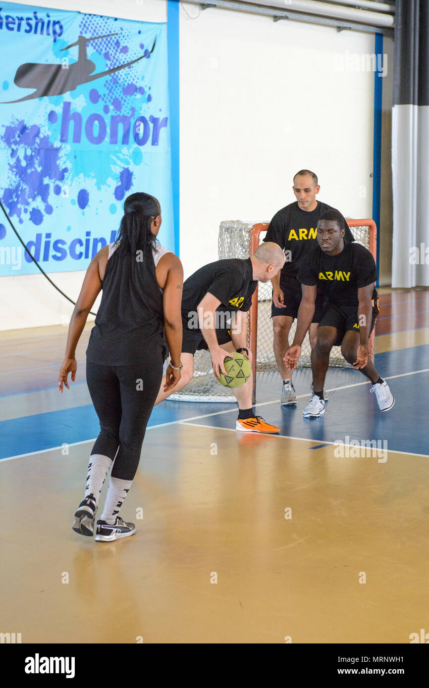 U.S. Soldiers and civilians with 39th Signal Battalion compete in a ...