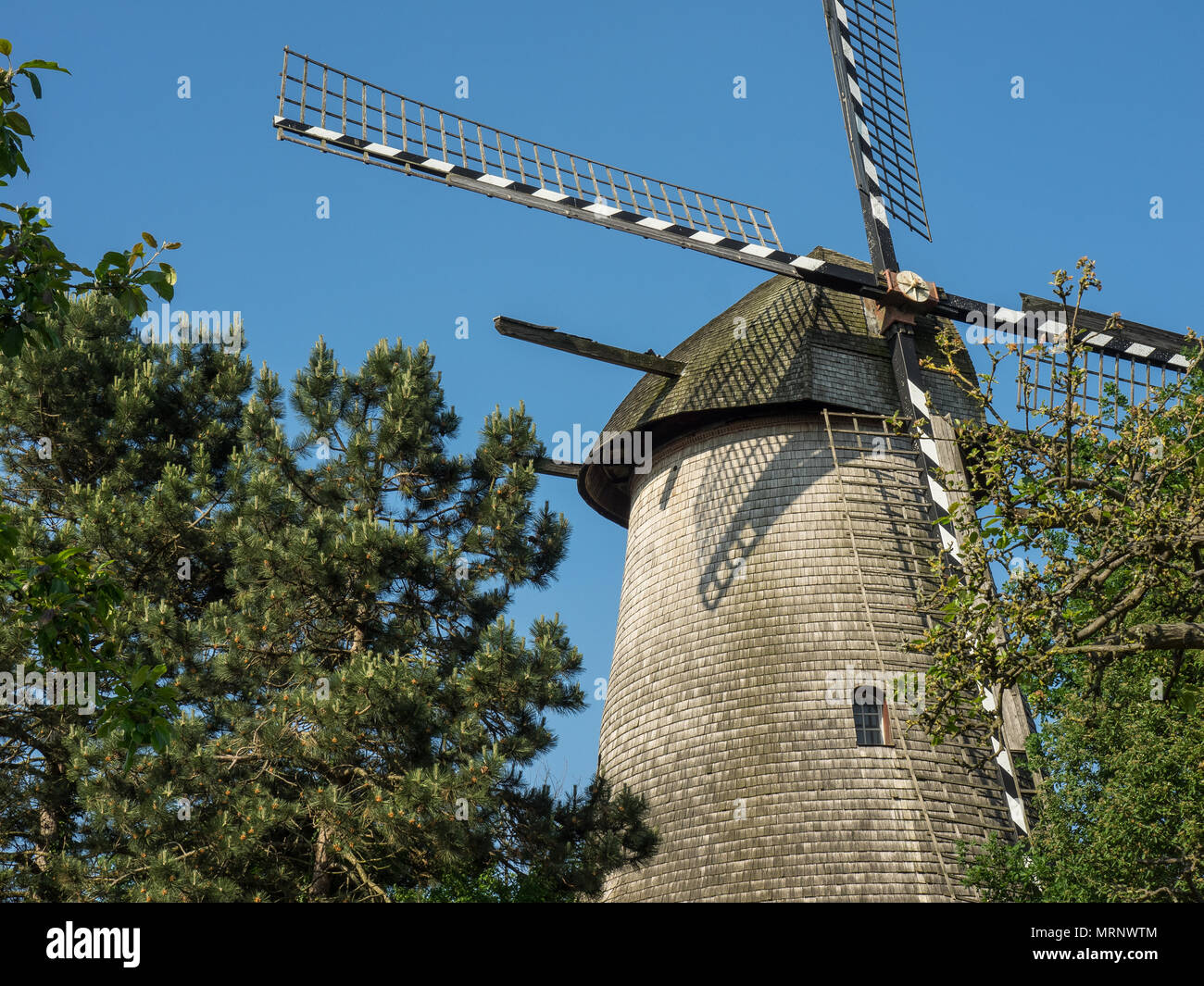 windmill in germany Stock Photo - Alamy
