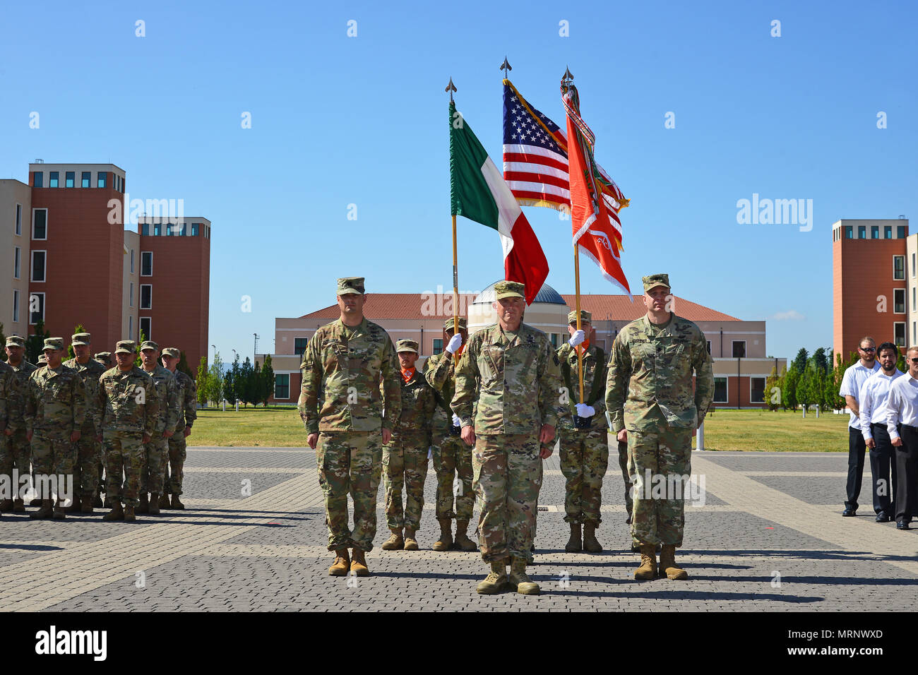 From left, Lt. Col. John “Mike” Reeder (left) incoming commander 509th ...