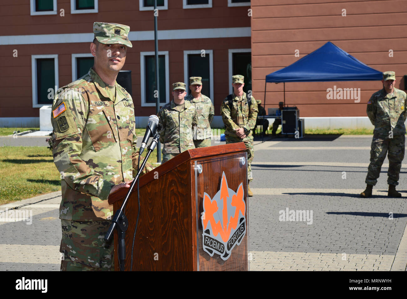 U.S. Army Lt. Col. John “Mike” Reeder incoming commander 509th Signal ...