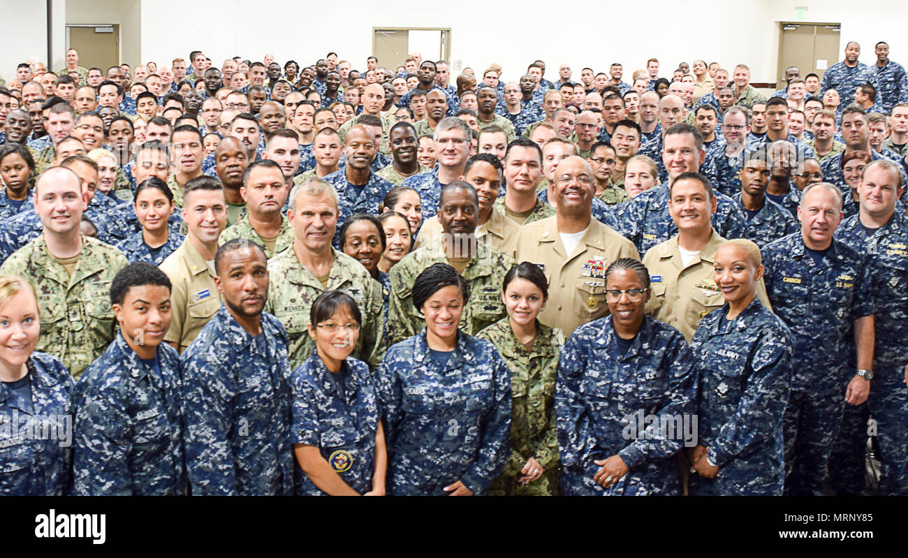 (June 25, 2017) Navy Reserve Force Master Chief C.J. Mitchell takes a ...