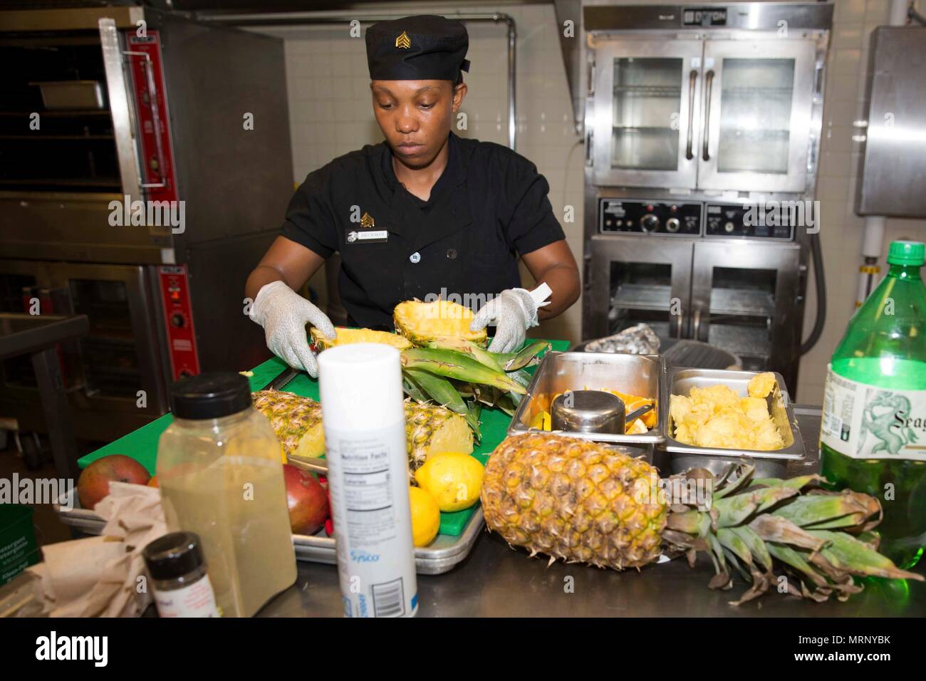 U.S. Marine Corps Sgt. Tamika Beckman, food service specialist ...