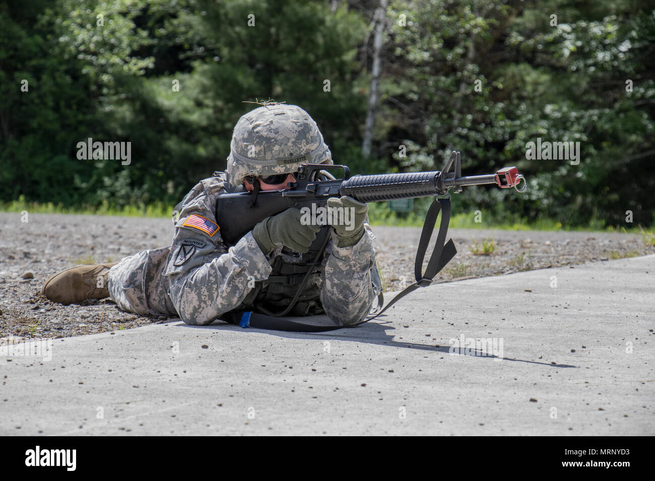 Col. Bryan Ouellette, the commander of the 120th Regional Support Group ...