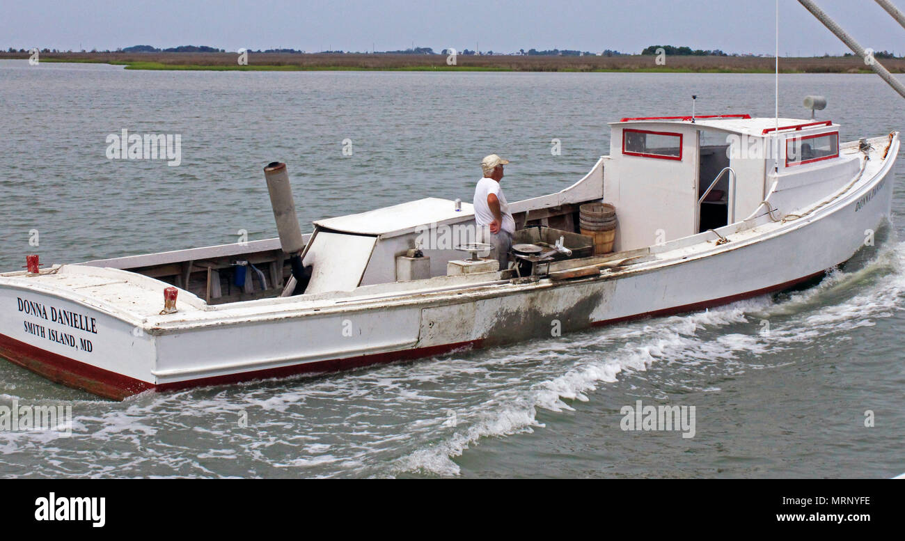 A local waterman on his way to Smith Island, Maryland, June 22, 2017 ...