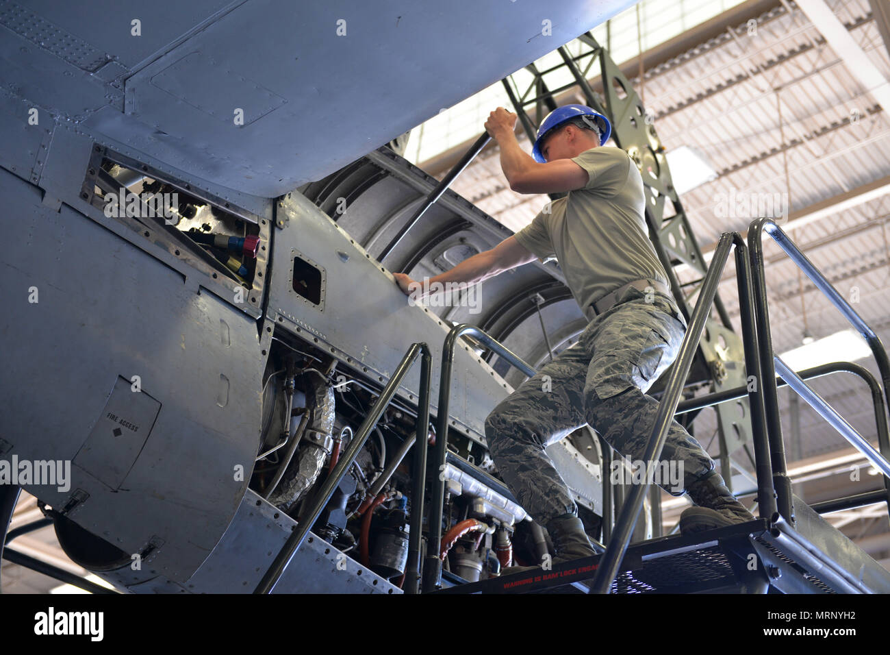 Airman Douglas Price, 361st Training Squadron student learns how to ...