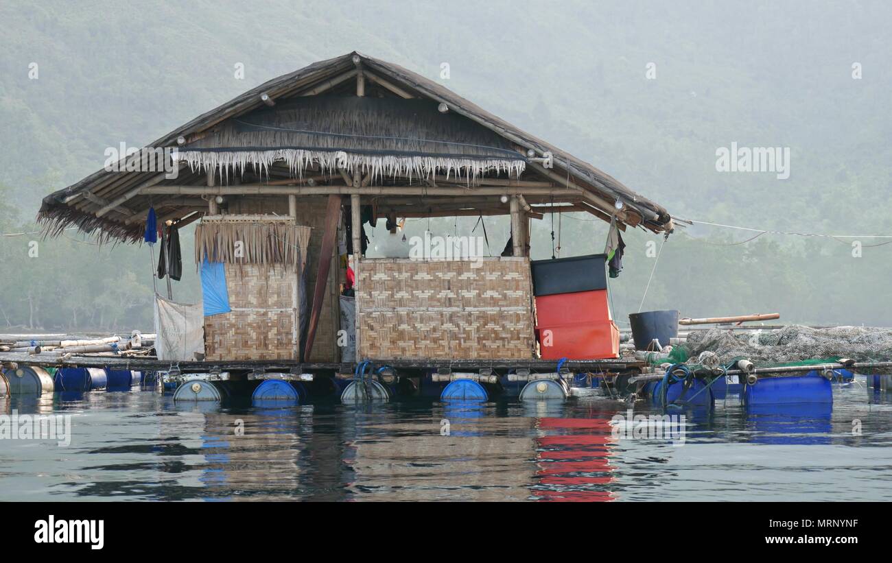 Floating fish pens, Puntalinao, Davao Oriental, Philippines Stock Photo ...