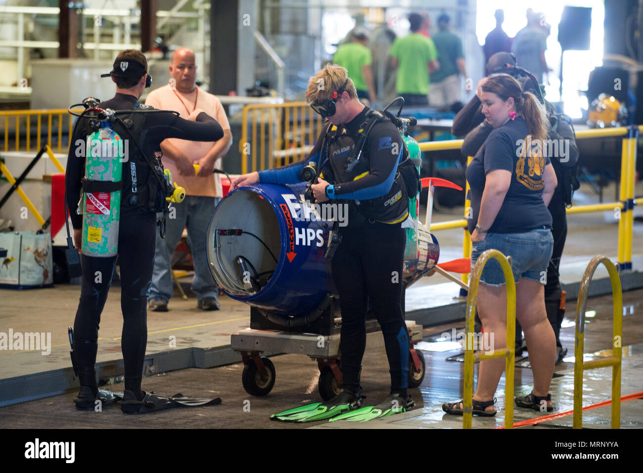 Second day of the International Human-Powered Submarine Races in the ...