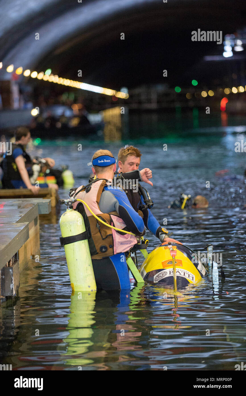 Second day of the International Human-Powered Submarine Races in the ...