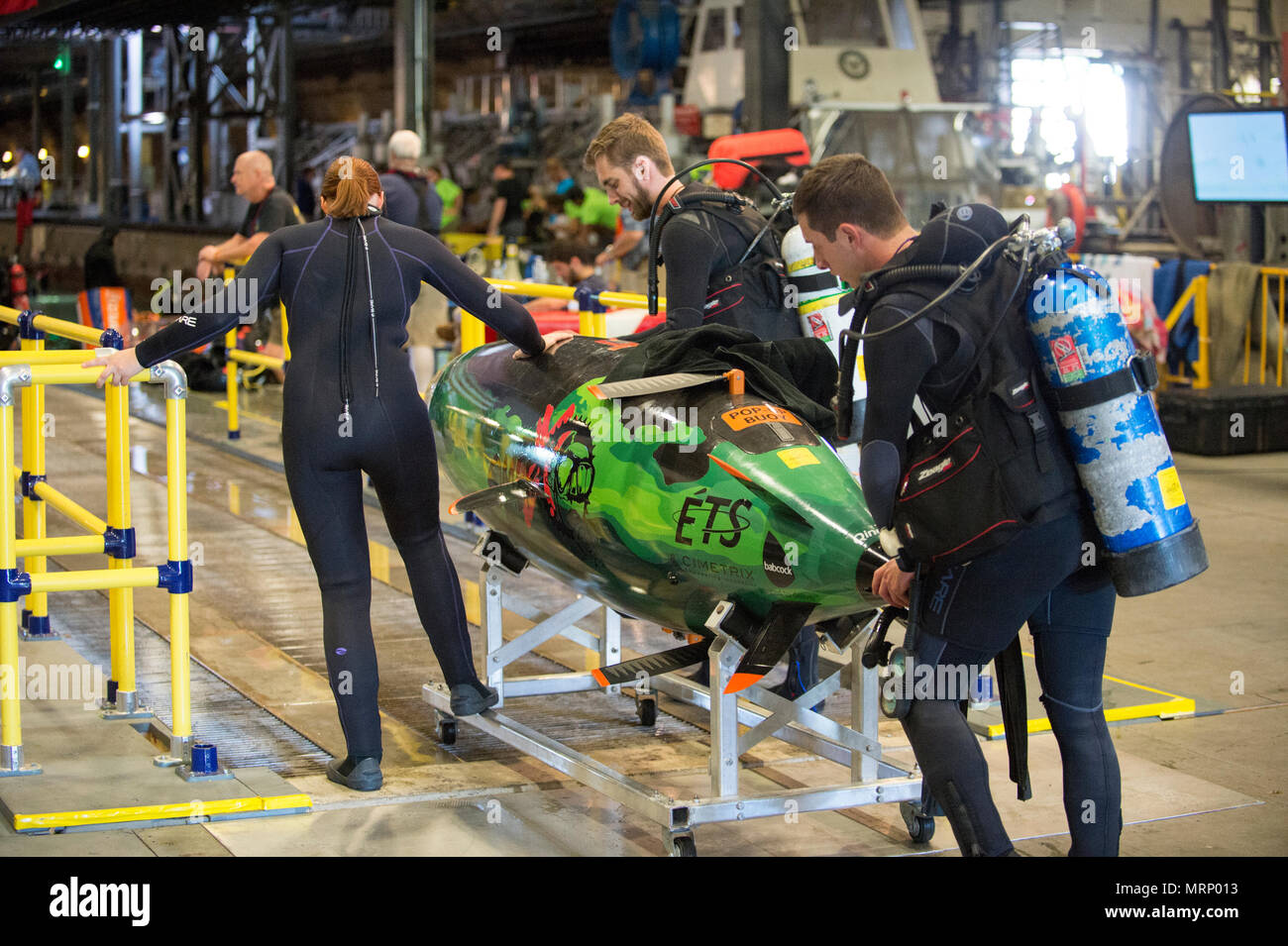 Second day of the International Human-Powered Submarine Races in the ...