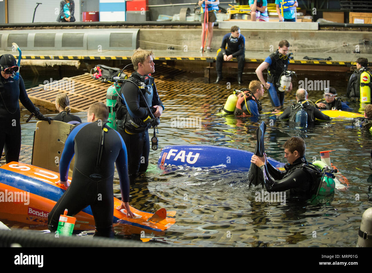 Second day of the International Human-Powered Submarine Races in the ...