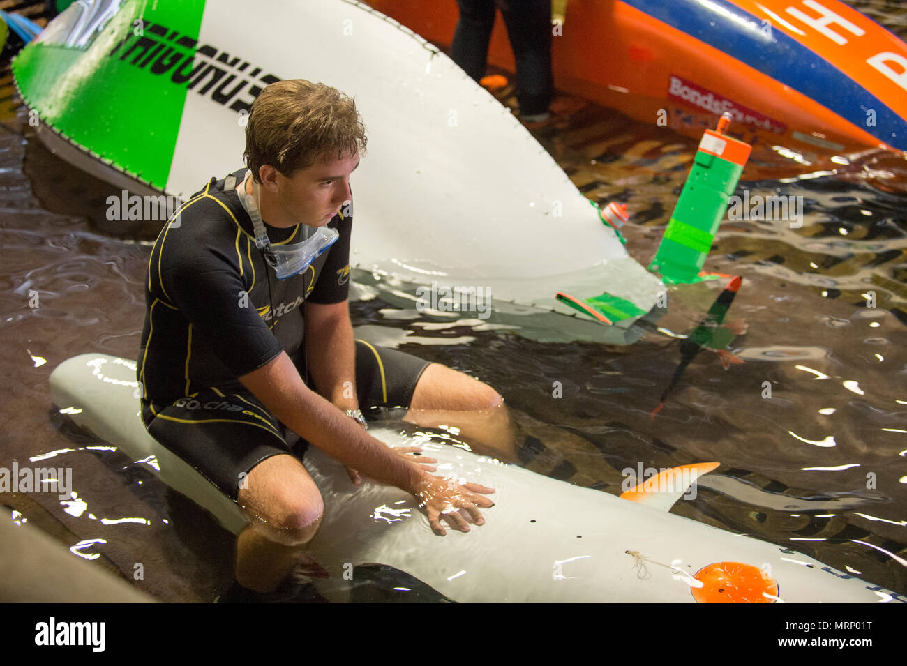 Second day of the International Human-Powered Submarine Races in the ...