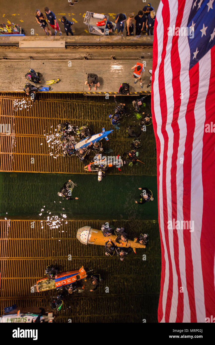 Second day of the International Human-Powered Submarine Races in the ...