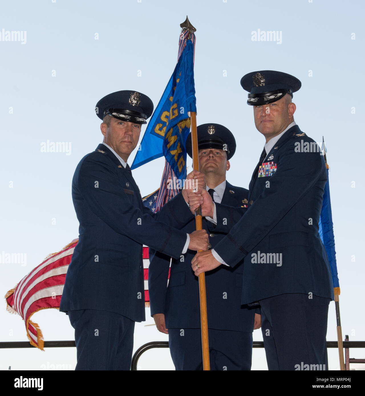 U.S. Air Force Col. John Klein, commander, 60th Air Mobility Wing ...