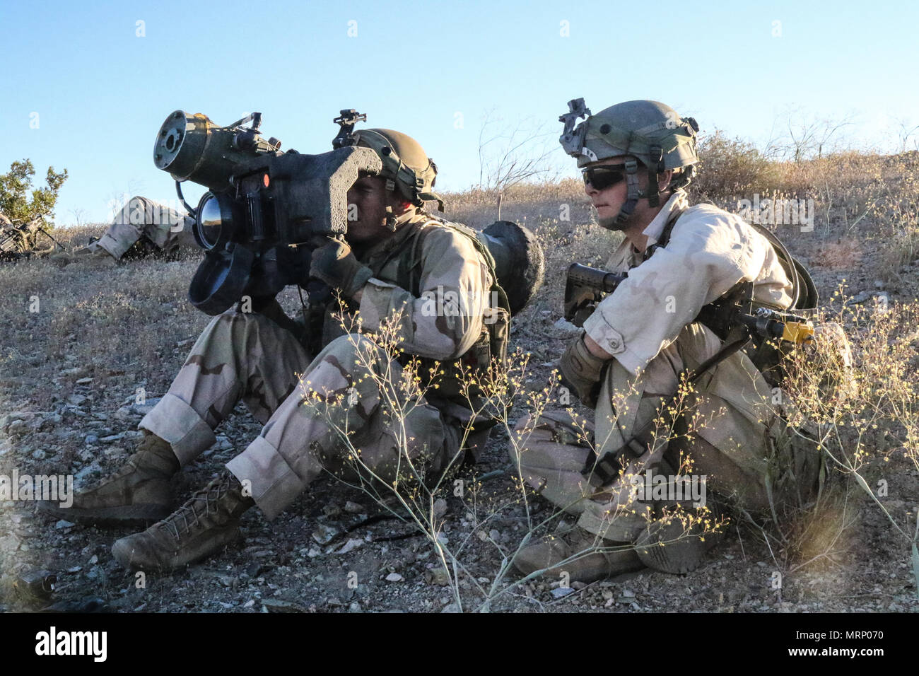 FORT IRWIN, Calif. – Utilizing an FGM-148 Javelin, Soldiers from Killer ...