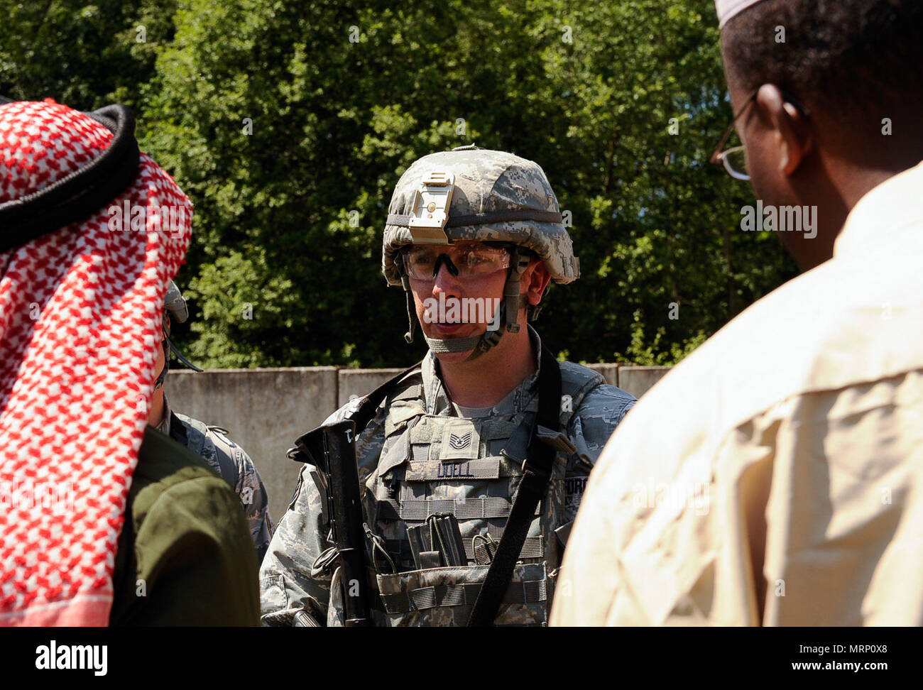 Tech. Sgt. Jacob Udell, 100th Security Forces Squadron flight sergeant ...