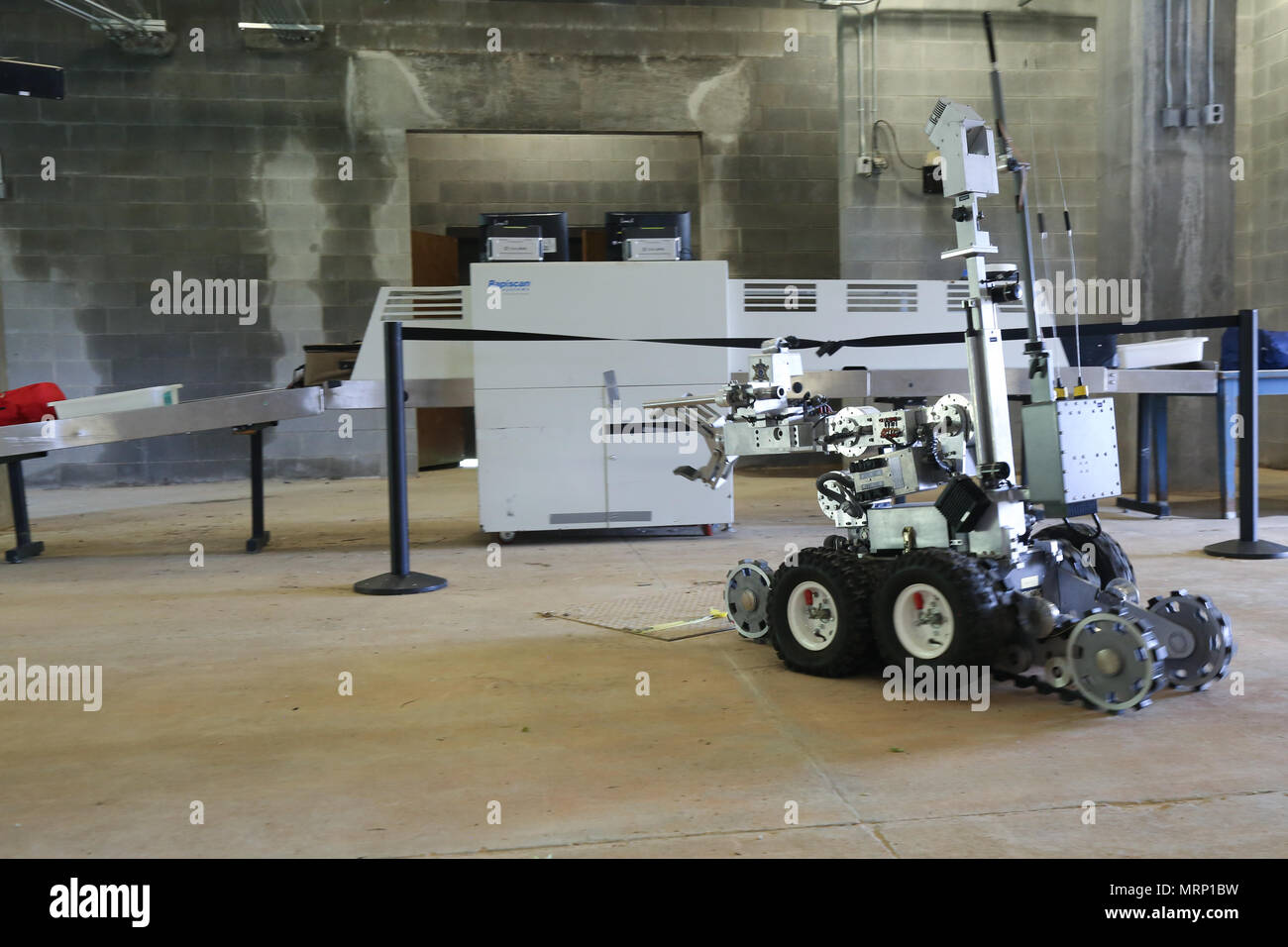 An ANDROS F6A Robot, assigned to the St. Bernard Sheriff Department, is ...