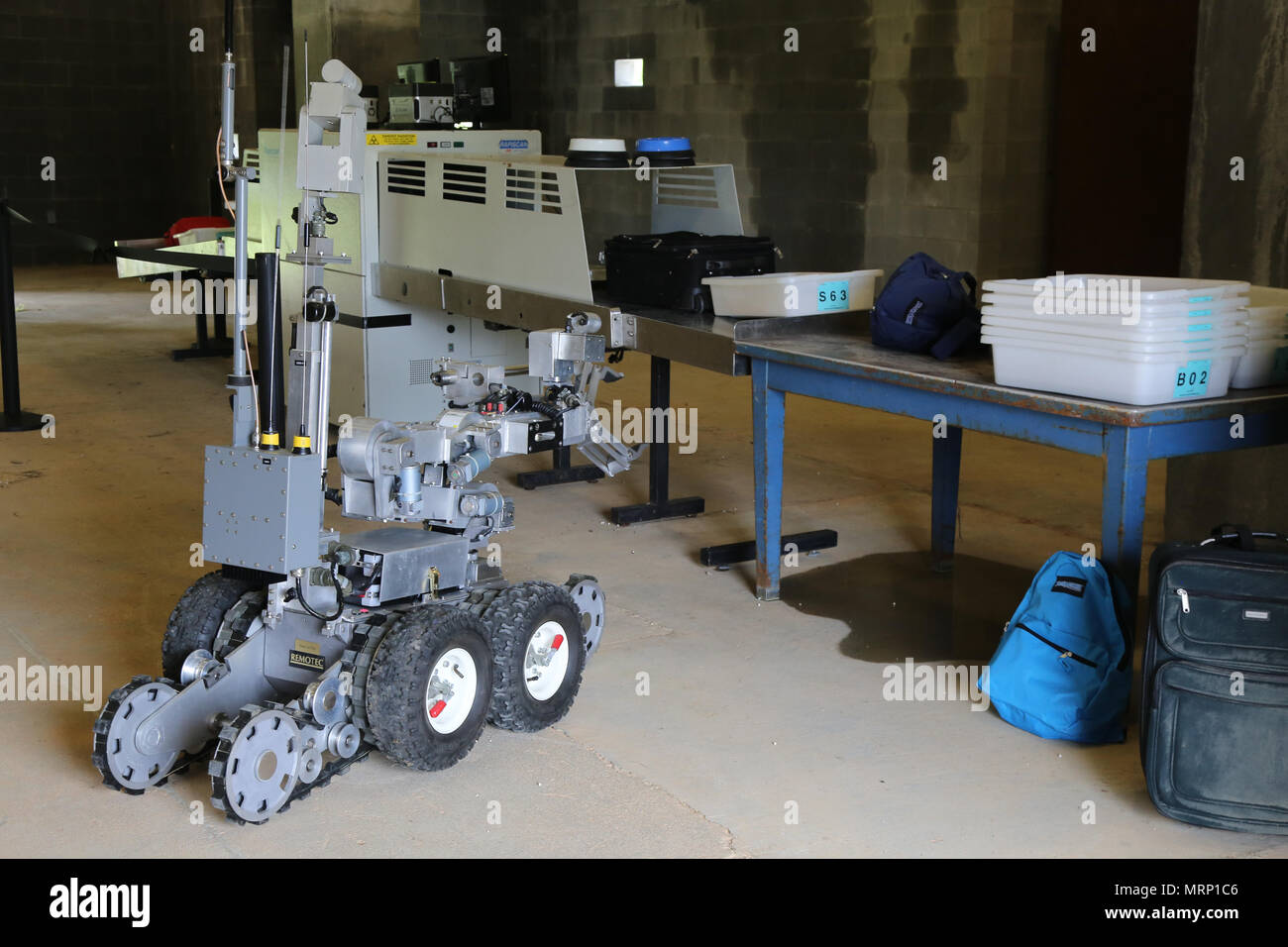 An ANDROS F6A Robot, assigned to the St. Bernard Sheriff Department, is ...