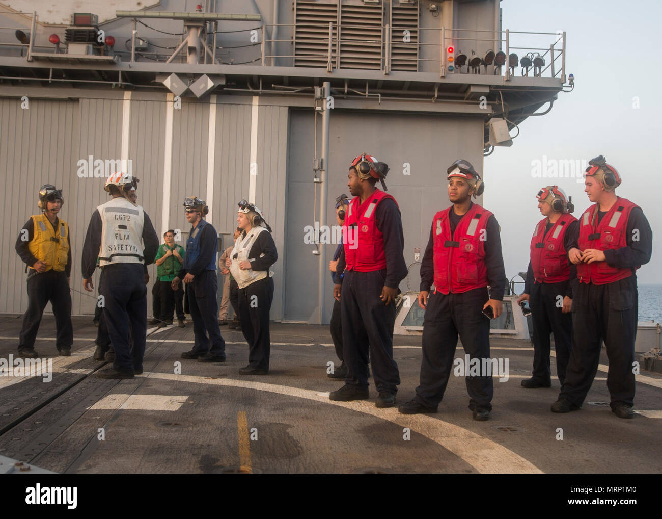 During Exercise Spartan Kopis, sailors aboard guided-missile cruiser ...