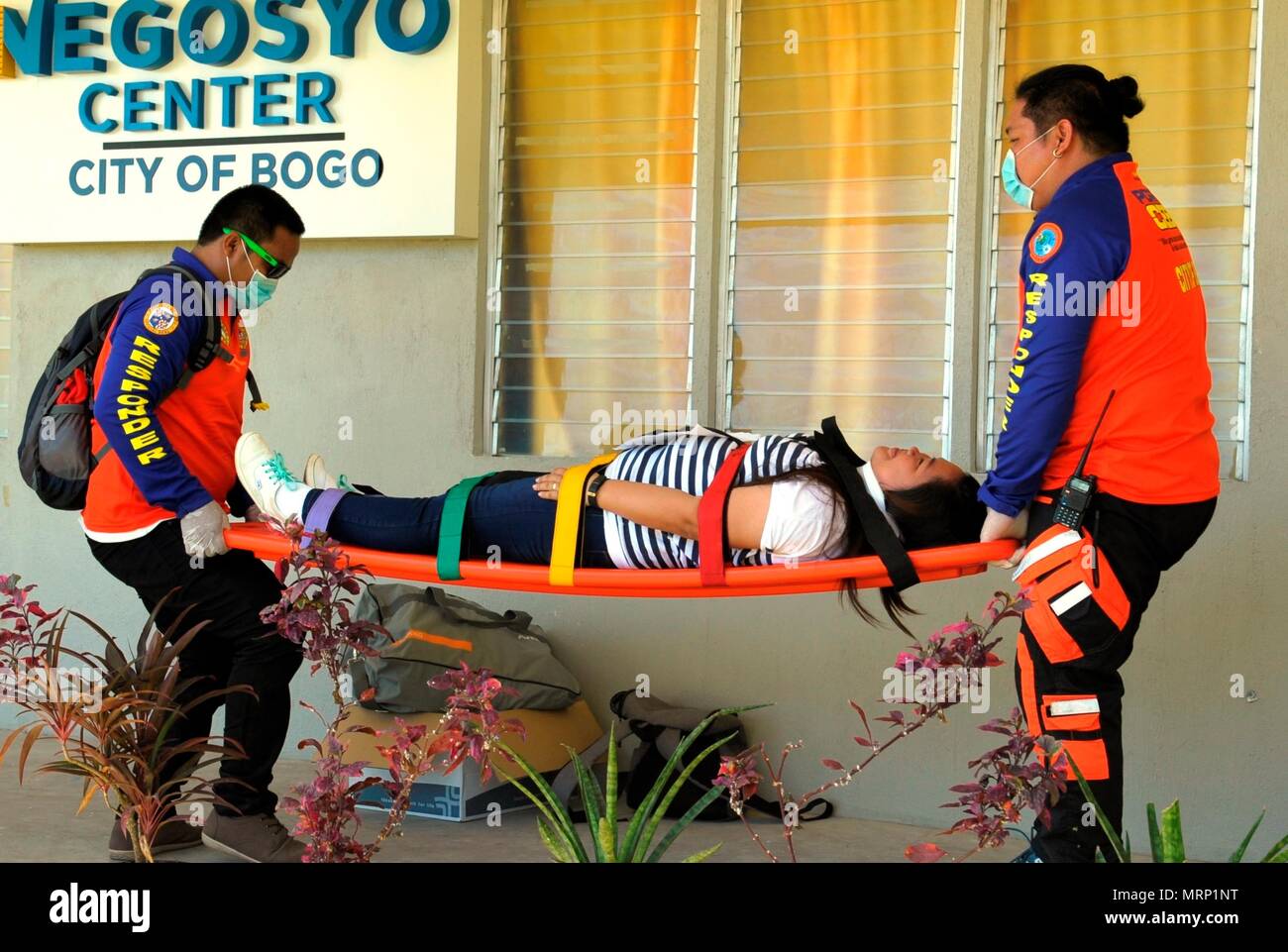 Members of the provincial Disaster Risk Reduction Management Office ...