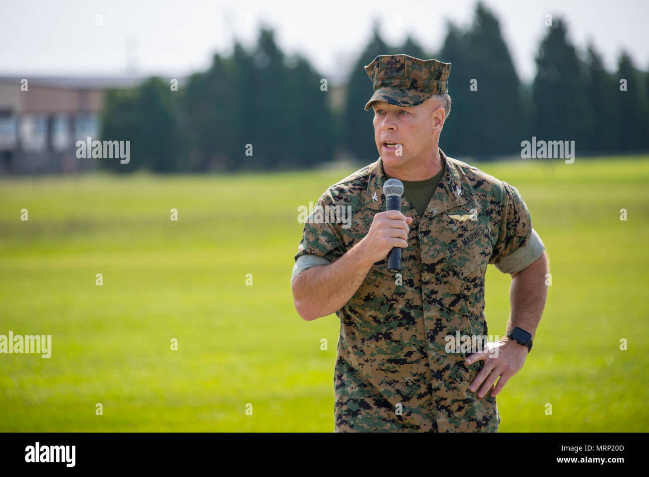 U.S. Marine Corps Col. Chandler P. Seagraves, former commanding officer ...