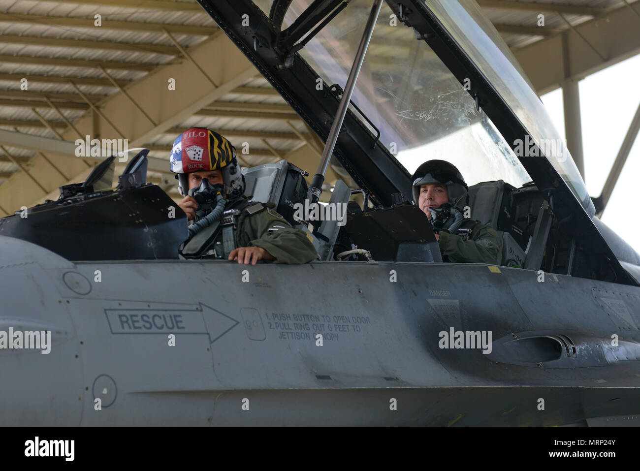 U.S. Air Force Col. Douglas Thies, 20th Operations Group (OG) commander ...