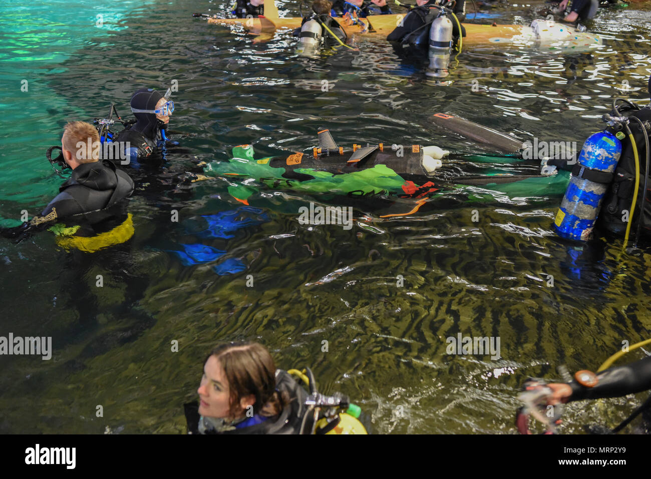 Third day of the International Human-Powered Submarine Races in the ...