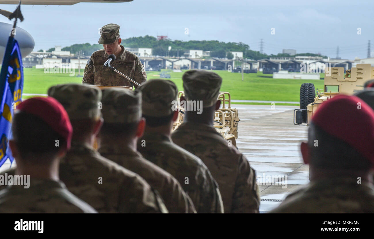 353rd Special Operations Group commander Col. William Freeman delivers ...