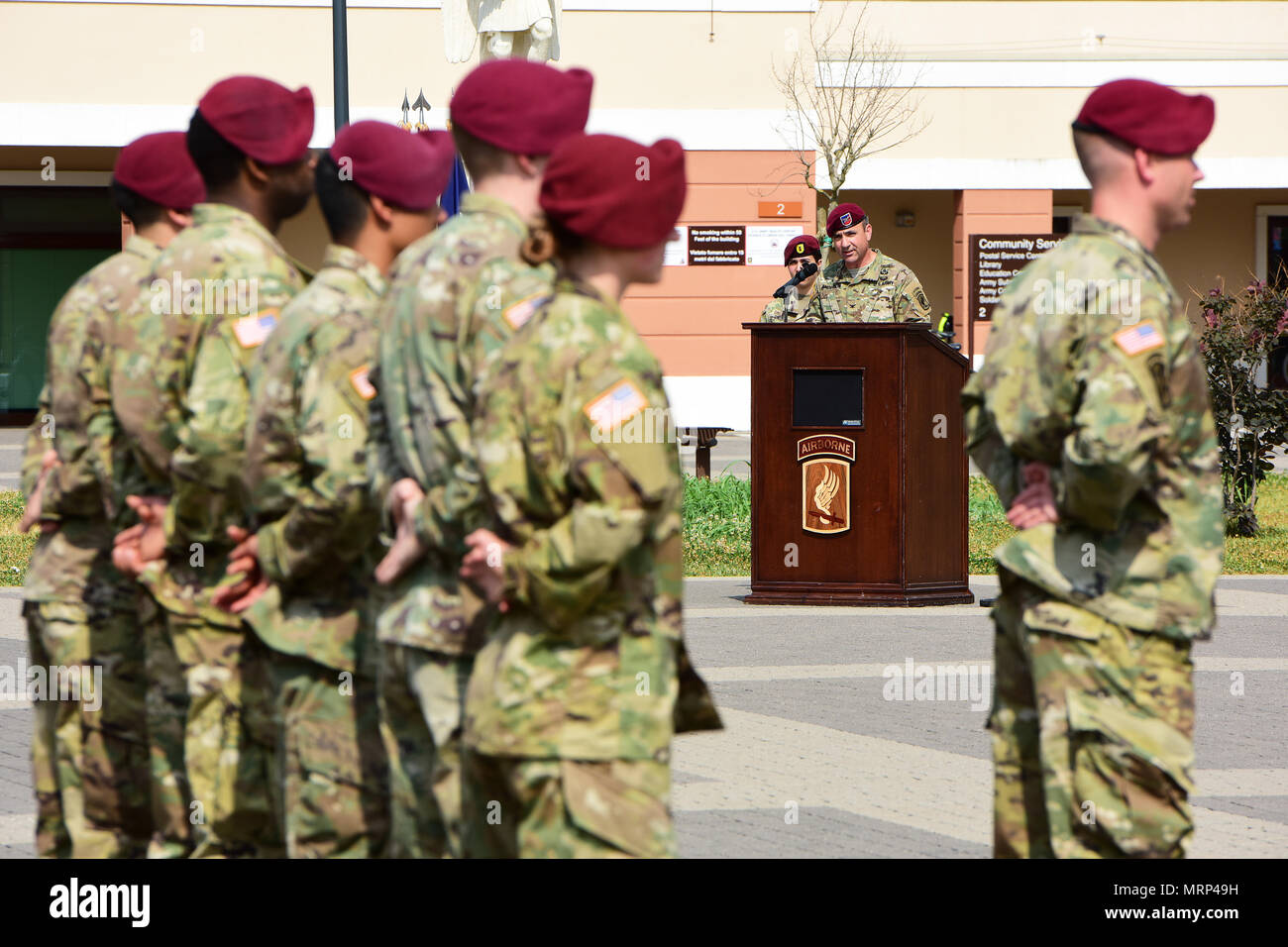 U. S. Army Paratrooper Col. Gregory K. Anderson, commander of the 173rd ...
