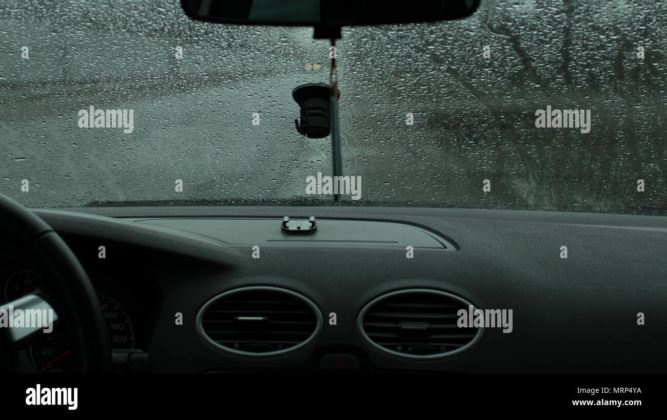Rainy weather car hi-res stock photography and images - Alamy