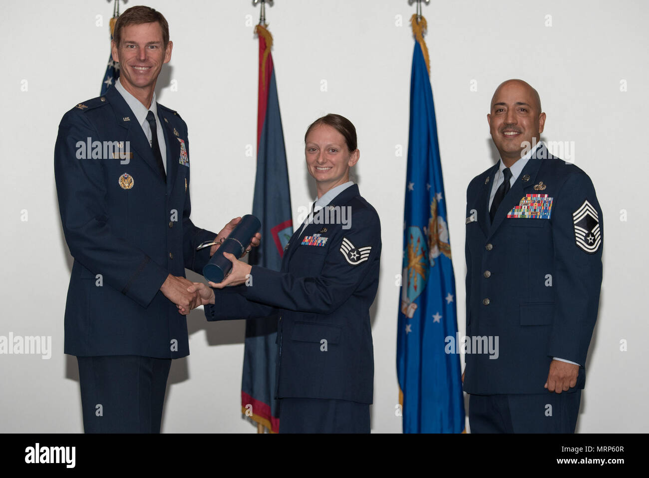 U.S. Air Force Staff Sgt. Laenya Nelson, 36th Maintenance Squadron, is ...