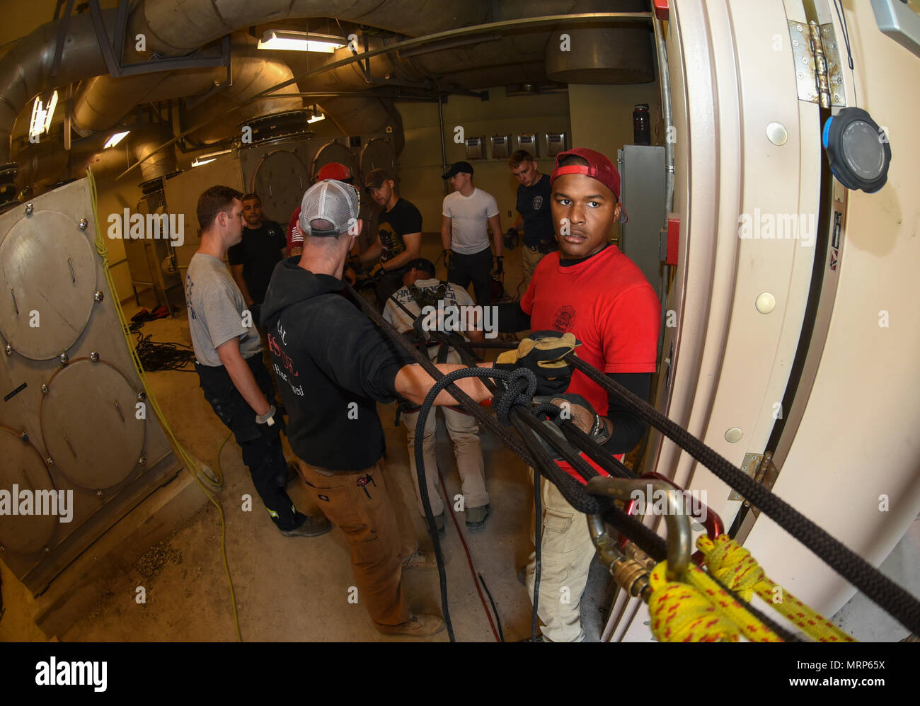 U.S. Air Force Senior Airman Ian Robinson, 51st Civil Engineer Squadron ...