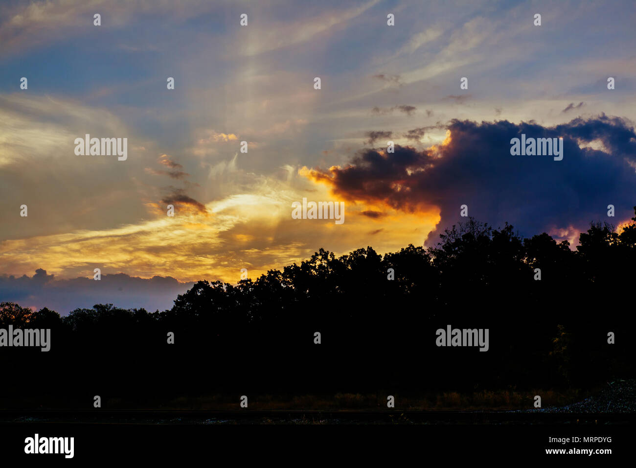 Early morning sunrise over the morning sunrise sky Stock Photo - Alamy