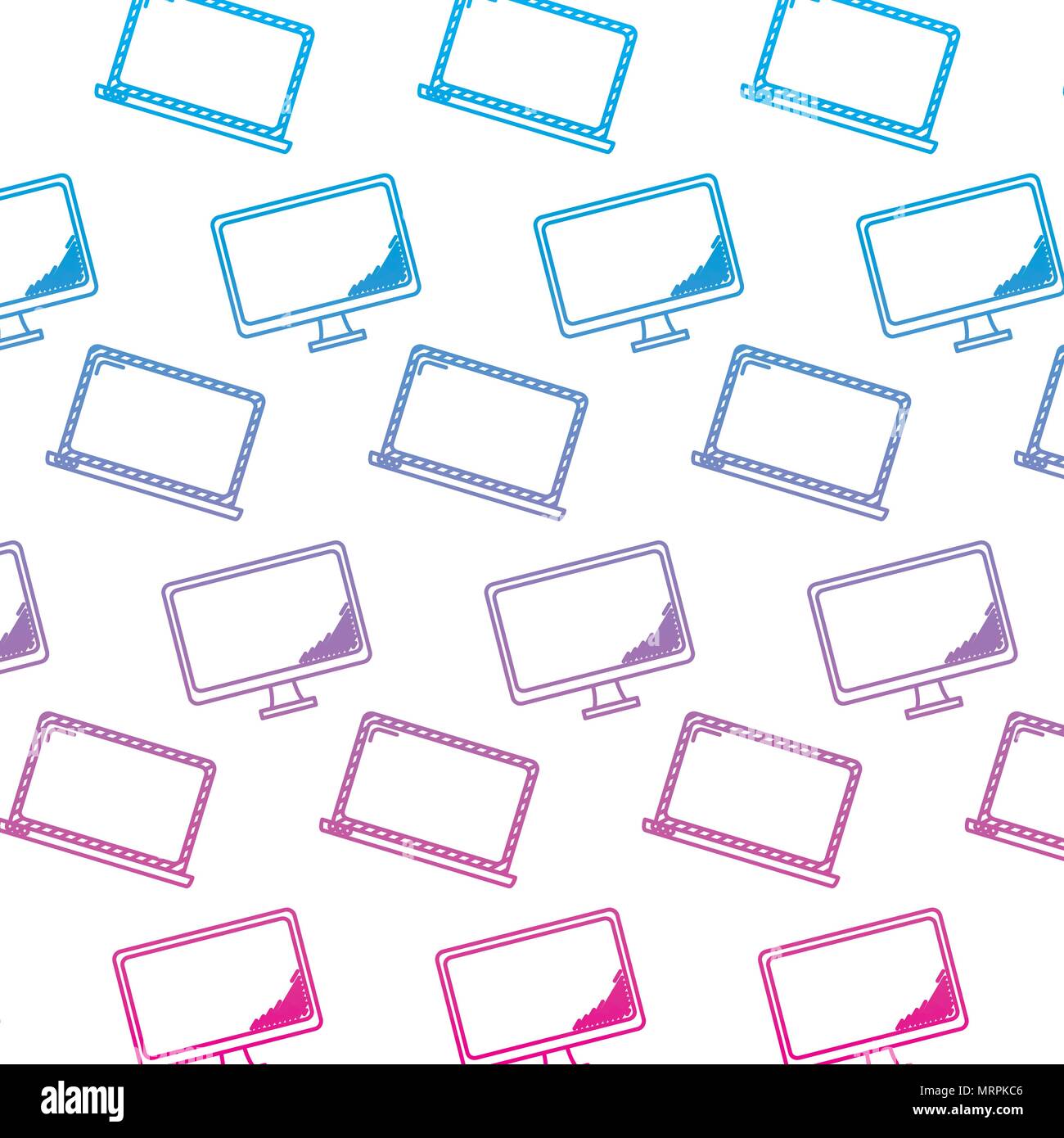 degraded line electronic computer and laptop technology background ...