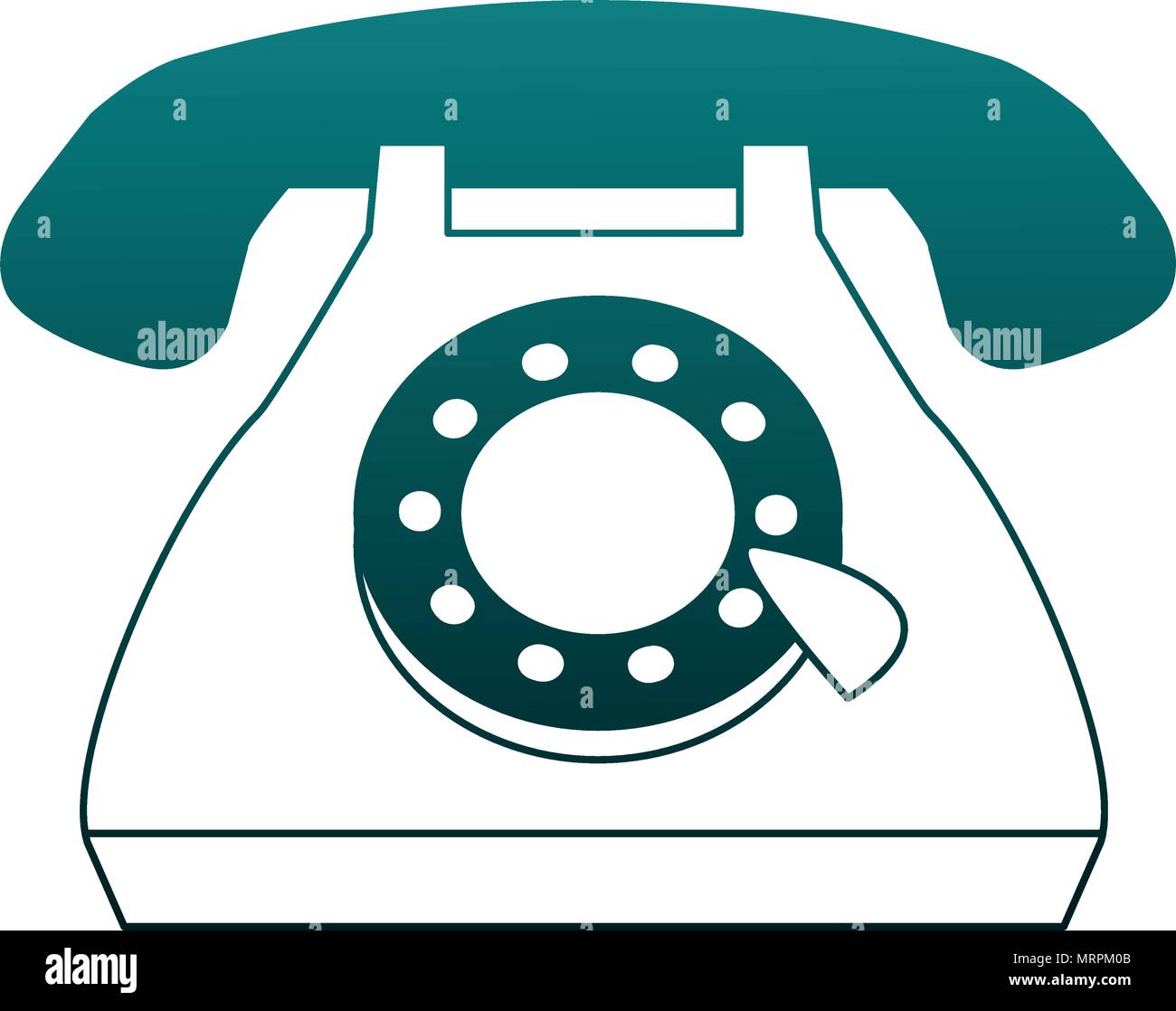 Vintage telephone cartoon in Stock Vector Images - Alamy
