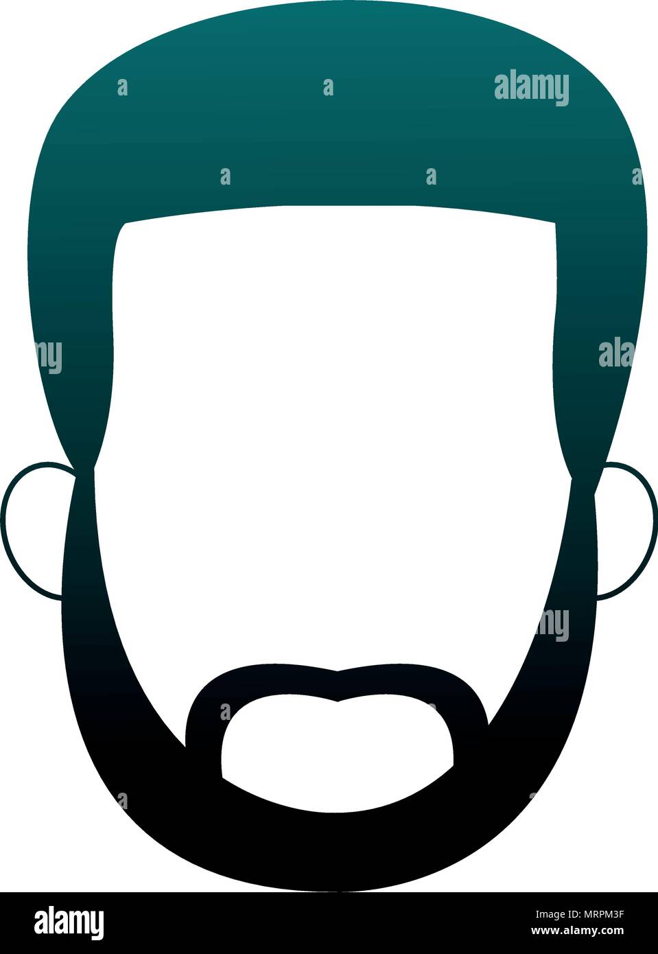 Man faceless cartoon in blue lines Stock Vector Image & Art - Alamy