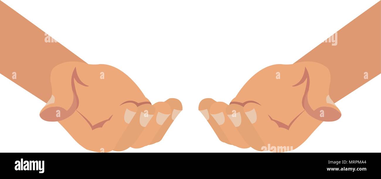Hands with palms open Stock Vector Image & Art - Alamy