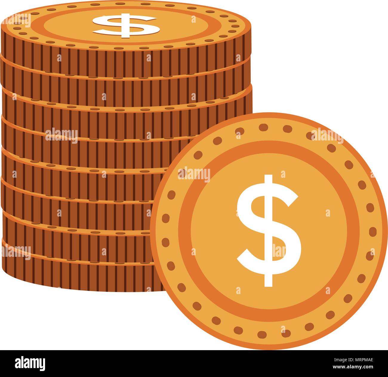 Coins stacked cartoons Stock Vector Image & Art - Alamy